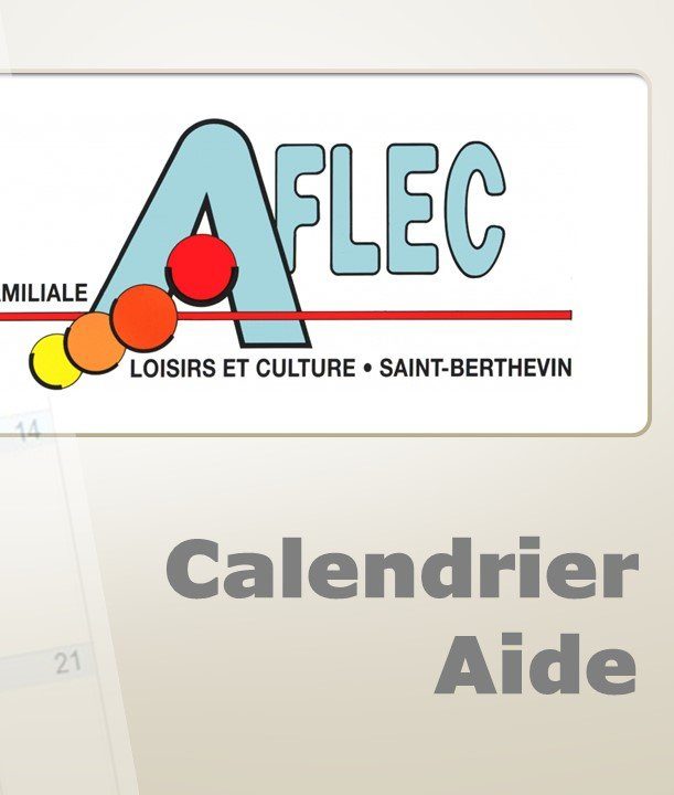 Guide d'Utilisation du Calendrier - AFLEC