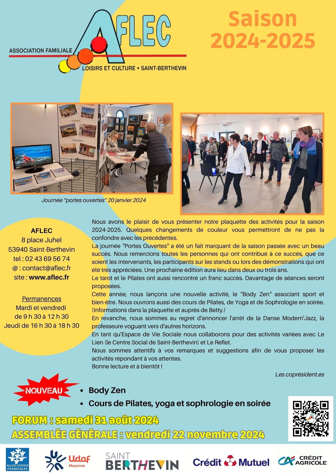 Plaquette 2024-2025 page 1 - AFLEC